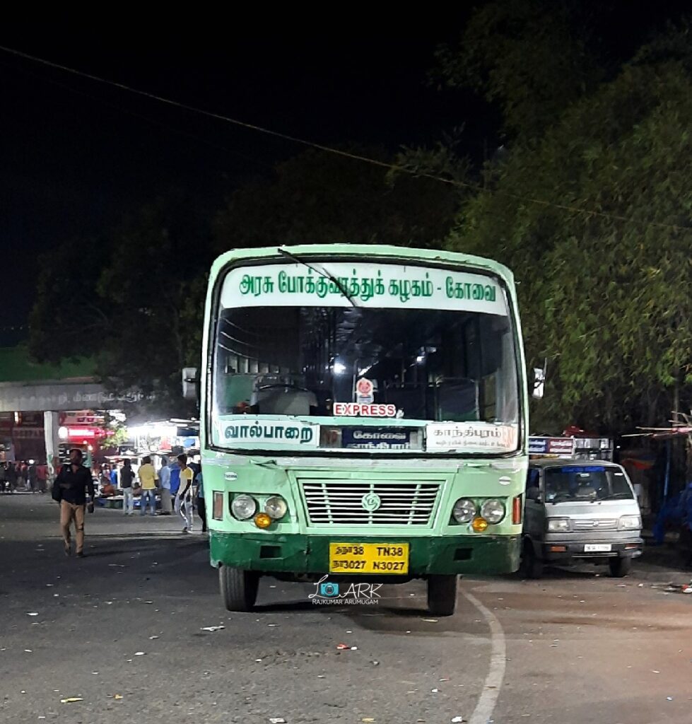 Coimbatore to Valparai Bus Timings – TNSTC Bus Schedule